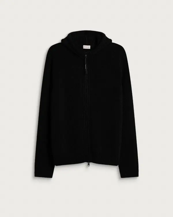 Moncler Boucle Knitted Hoodie