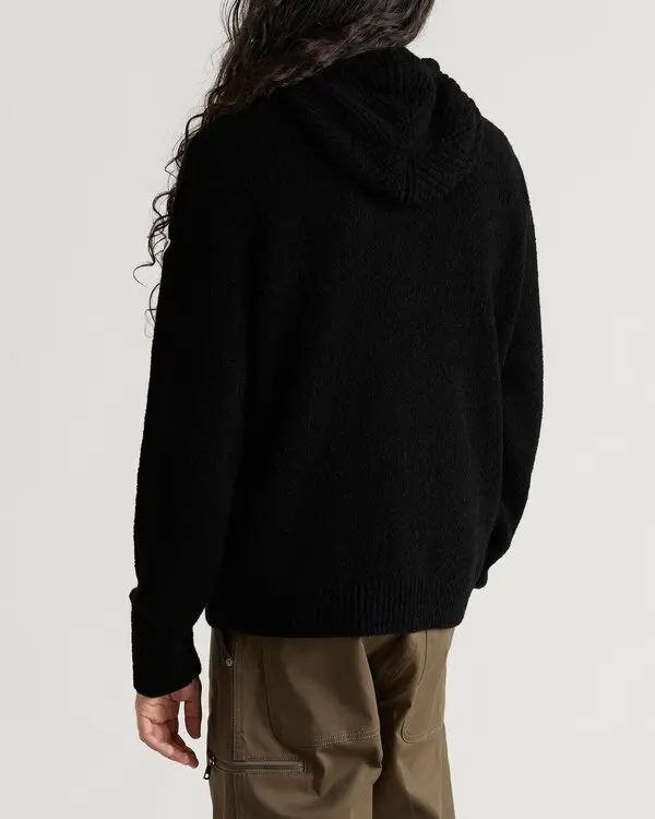 Moncler Boucle Knitted Hoodie