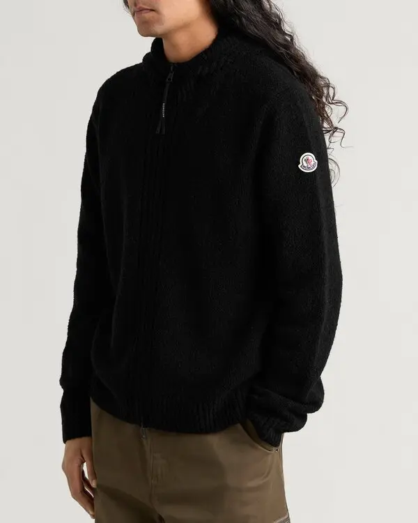 Moncler Boucle Knitted Hoodie