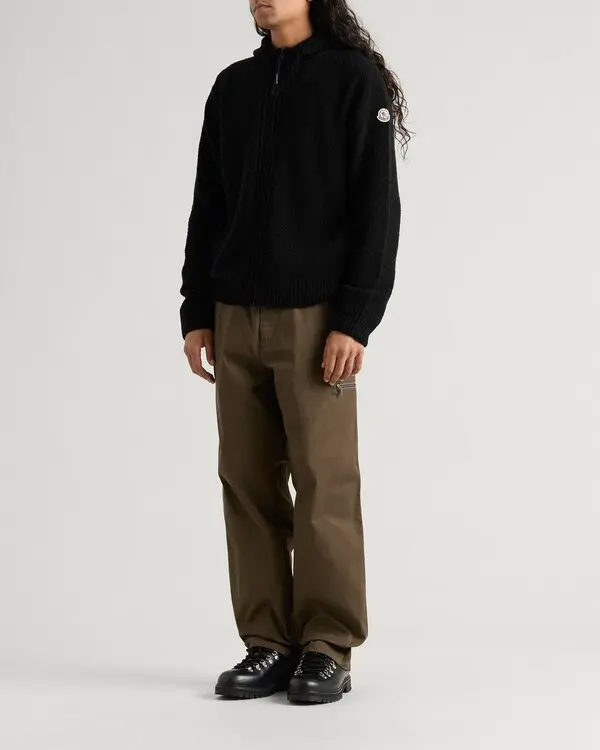 Moncler Boucle Knitted Hoodie