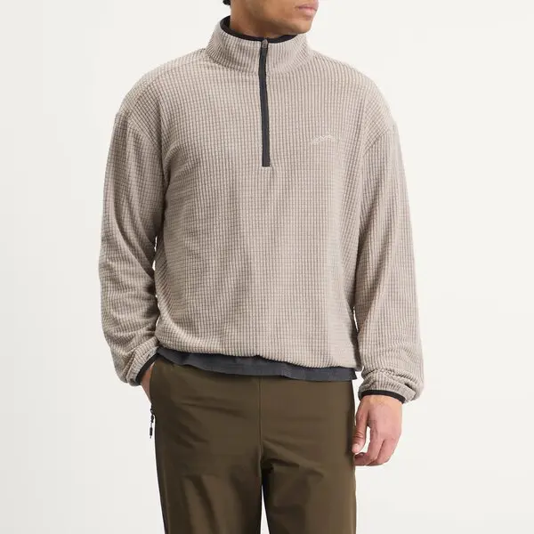 MELLOW CLO Summit Half Zip Fleece - Stone