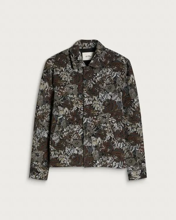 LES DEUX Rose Jacquard Overshirt
