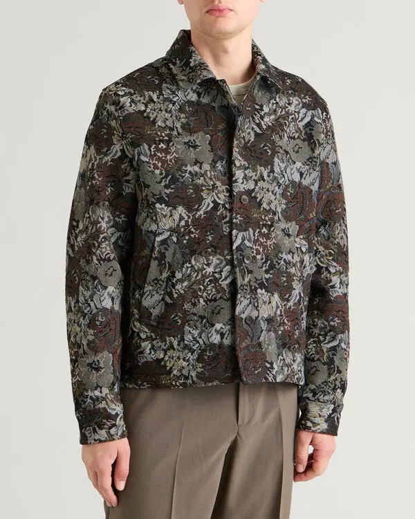 LES DEUX Rose Jacquard Overshirt