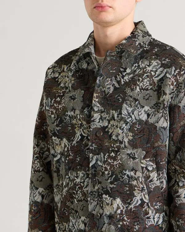 LES DEUX Rose Jacquard Overshirt