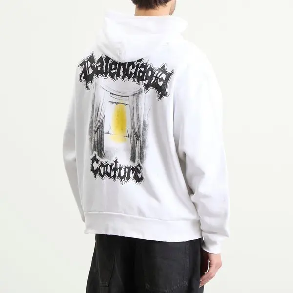 Balenciaga Metal Merch Oversized Zip-up Hoodie