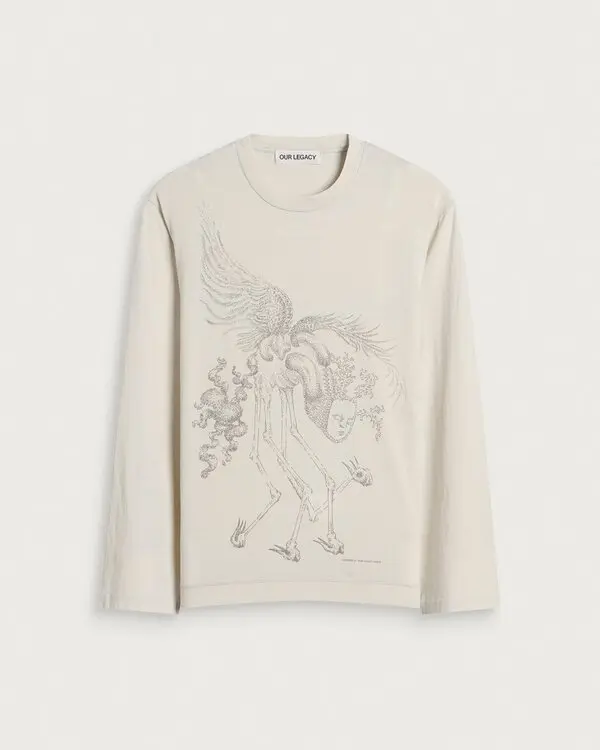 Our Legacy Spirit Print Box Long Sleeve Top