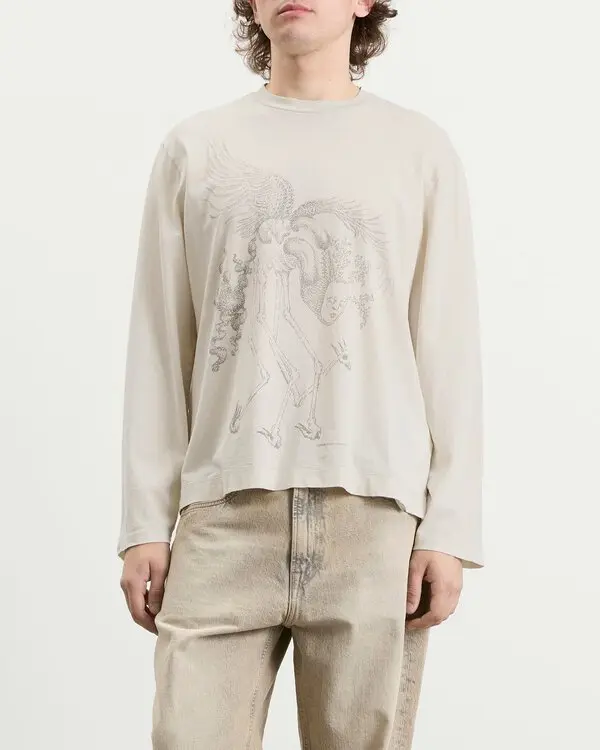 Our Legacy Spirit Print Box Long Sleeve Top