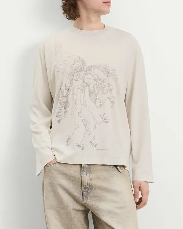 Our Legacy Spirit Print Box Long Sleeve Top