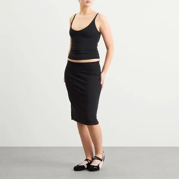 SKIMS Smooth Lounge Midi Skirt