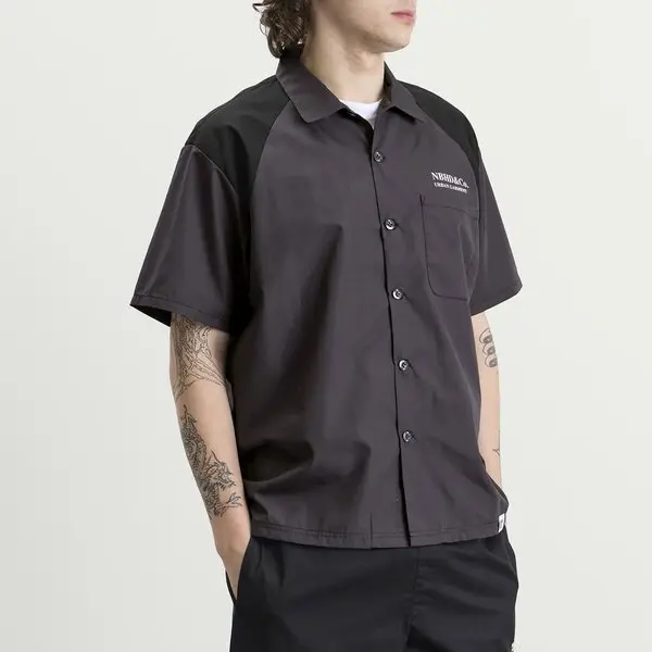 NEIGHBORHOOD Classic 2-tone Shorts Sleeve Work Shirt 2