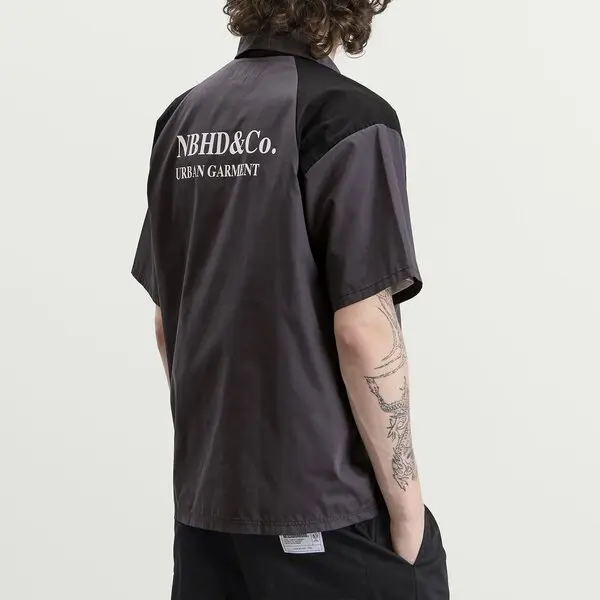 NEIGHBORHOOD Classic 2-tone Shorts Sleeve Work Shirt 2