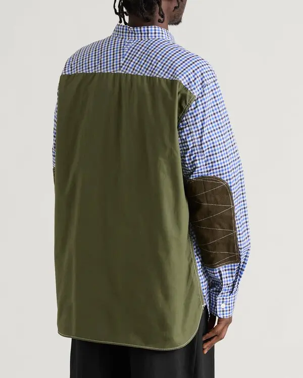 Junya Watanabe Mixed Check Corduroy Ripstop Shirt