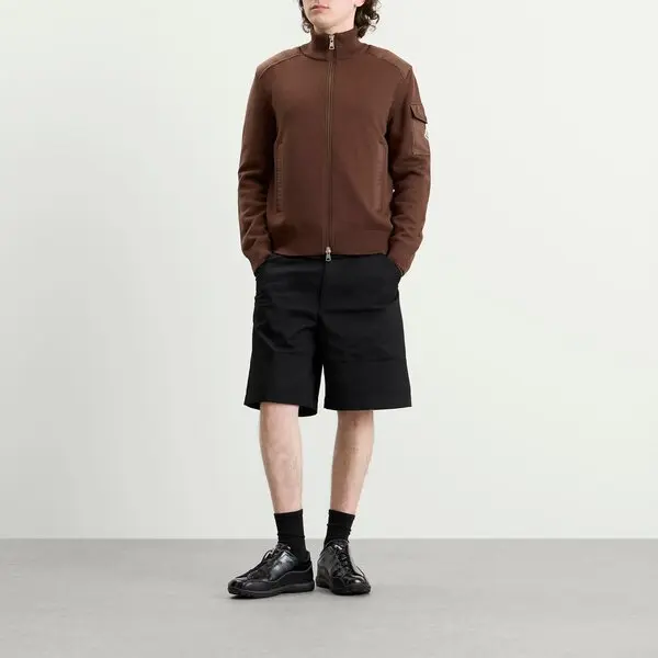 Moncler Hybrid Wool Zip Through Jacket