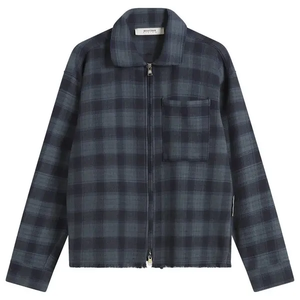 ABOUT:BLANK Plaid Zipped Overshirt