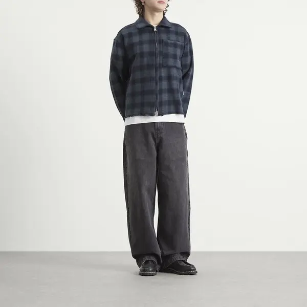 ABOUT:BLANK Plaid Zipped Overshirt