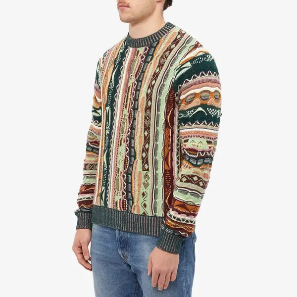 Wood Wood Beckett Coogi Knit Jumper Sweatshirt | | 100% Wool | End Clothing