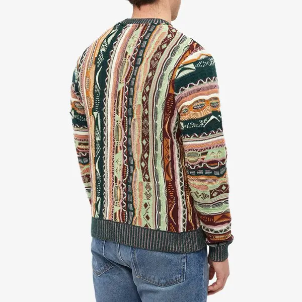 Wood Wood Beckett Coogi Knit Jumper Sweatshirt | | 100% Wool | End Clothing