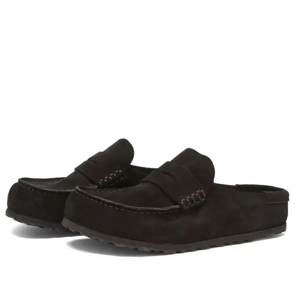 BIRKENSTOCK Naples Wrapped Suede Shoes - Black