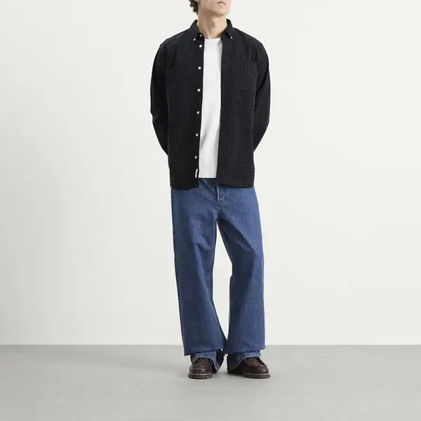 FORET Creek Heavy Flannel Check Overshirt