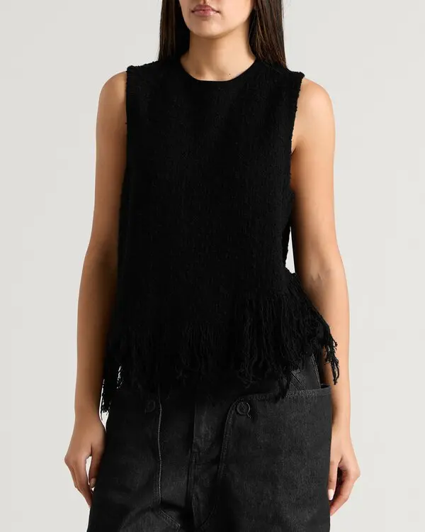 Y3 Knit Fringe Vest