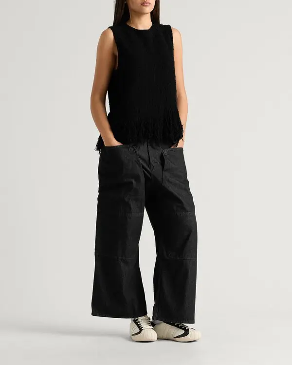 Y3 Knit Fringe Vest