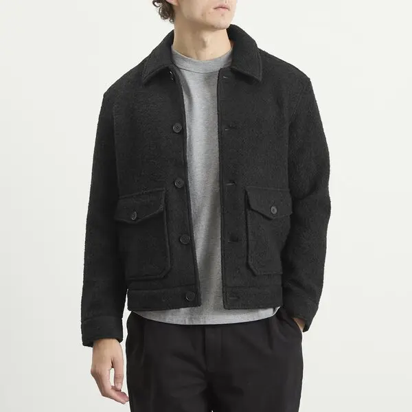 WAX LONDON Newgate Melange Wool Jacket