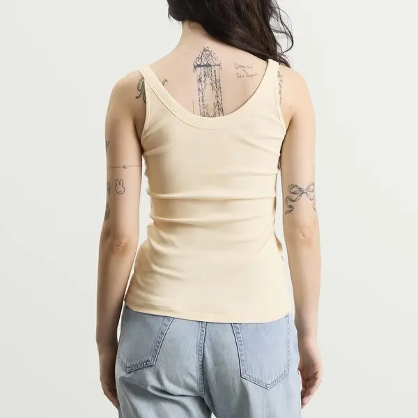 Auralee Organic Cotton Fine Rib Tank Top