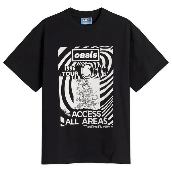 PLEASURES X Oasis All Access T-shirt