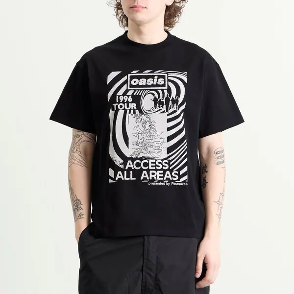 PLEASURES X Oasis All Access T-shirt