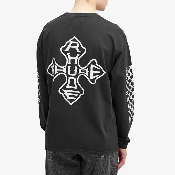 Rhude Corss Logo Long Sleeve T-shirt