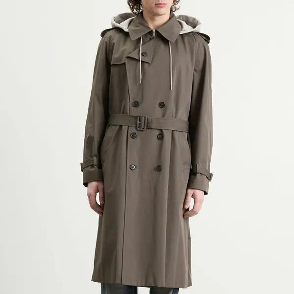 MAISON MARGIELA Trench Coat With Detachable Hood Jacket