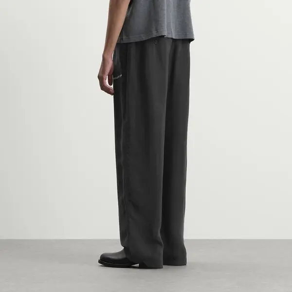 MKI MIYUKI ZOKU Ribbed Cupro Wide Leg Pants