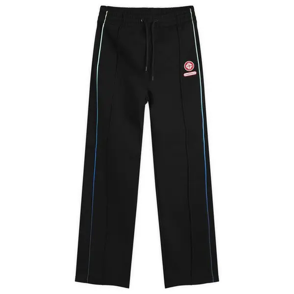 Casablanca Loopback Gradient Piping Open Hem Jogger - Black