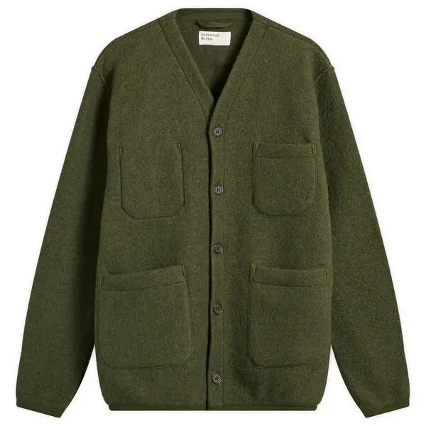 Universal Works Wool Fleece Cardigan Presented By