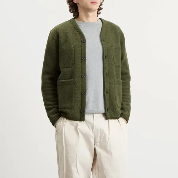 Universal Works Wool Fleece Cardigan Presented By