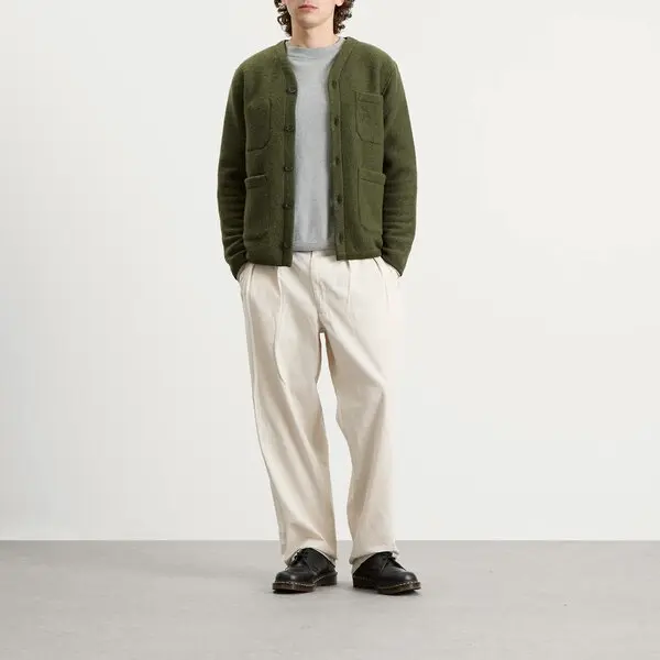 Universal Works Wool Fleece Cardigan Presented By