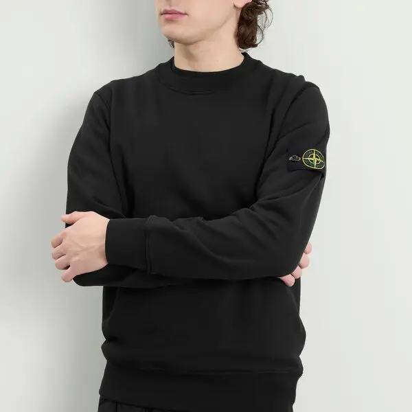 Stone Island Garment Dyed Crew Neck Sweatshirt