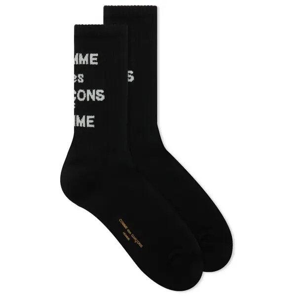 Comme Des Garçons Logo Socks