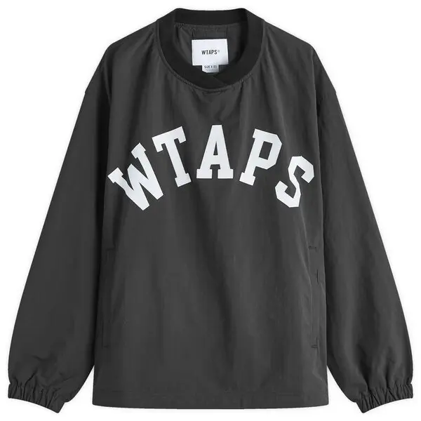 WTAPS 03 Logo Applique Pullover Track Top Sweatshirt