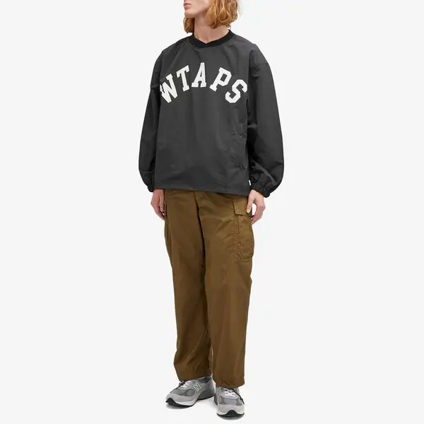WTAPS 03 Logo Applique Pullover Track Top Sweatshirt