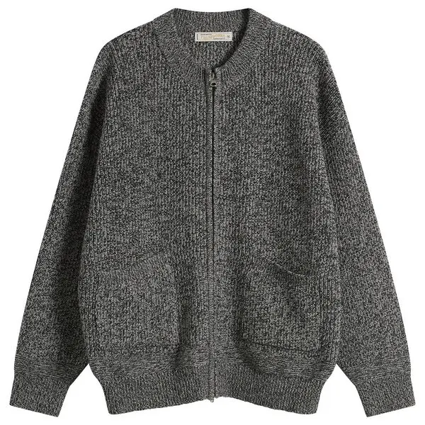 FRIZMWORKS Tweed Wool Deck Zip Cardigan