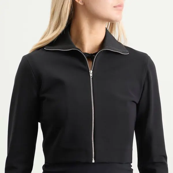 JIL SANDER Zip Up Jacket With Ribbed Collar