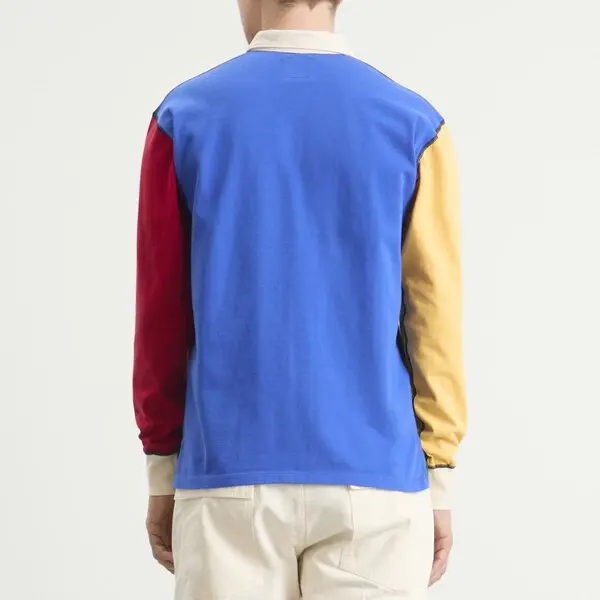 DRAKE'S Colourblock Panel Rugby