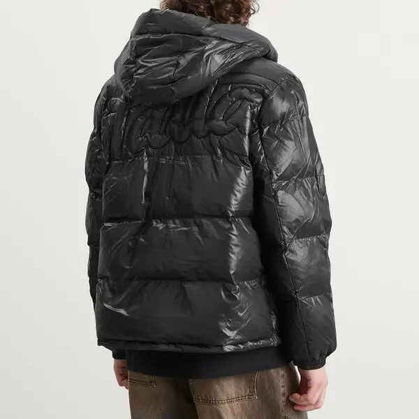 PATTA Quilted Script Logo Puffer Jacket