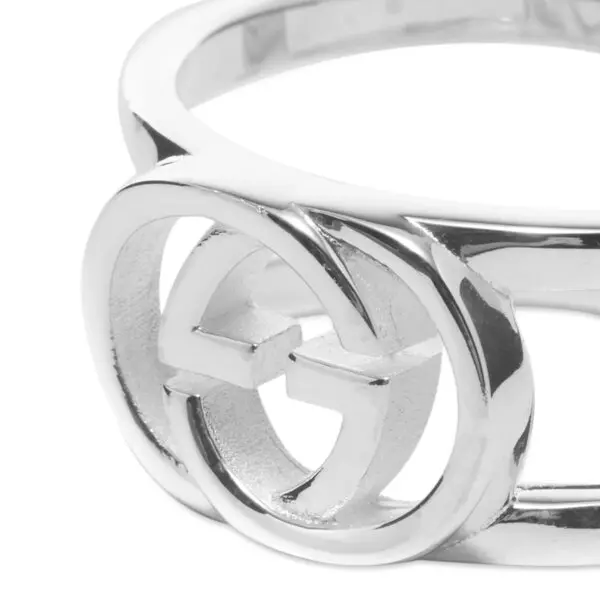 Gucci Interlocking G Motif Ring - Silver