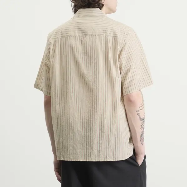 LE PERE Stripe Camp Shirt