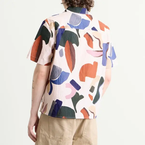 WAX LONDON Didcot Abstract Shapes Vacation Shirt