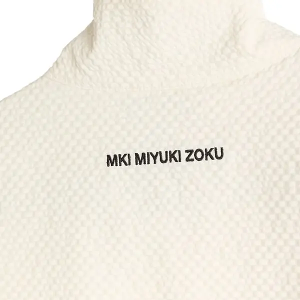 MKI MIYUKI ZOKU Seersucker Quarter Zip Sweatshirt