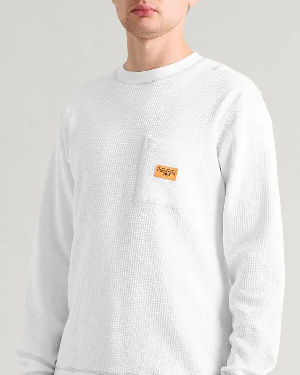 SERVICE WORKS Waffle Contrast Thermal Long Sleeve T-shirt