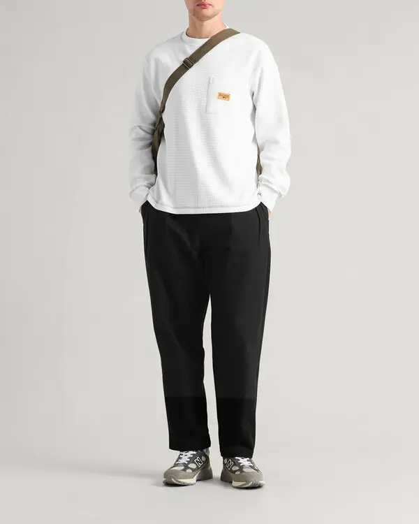 SERVICE WORKS Waffle Contrast Thermal Long Sleeve T-shirt